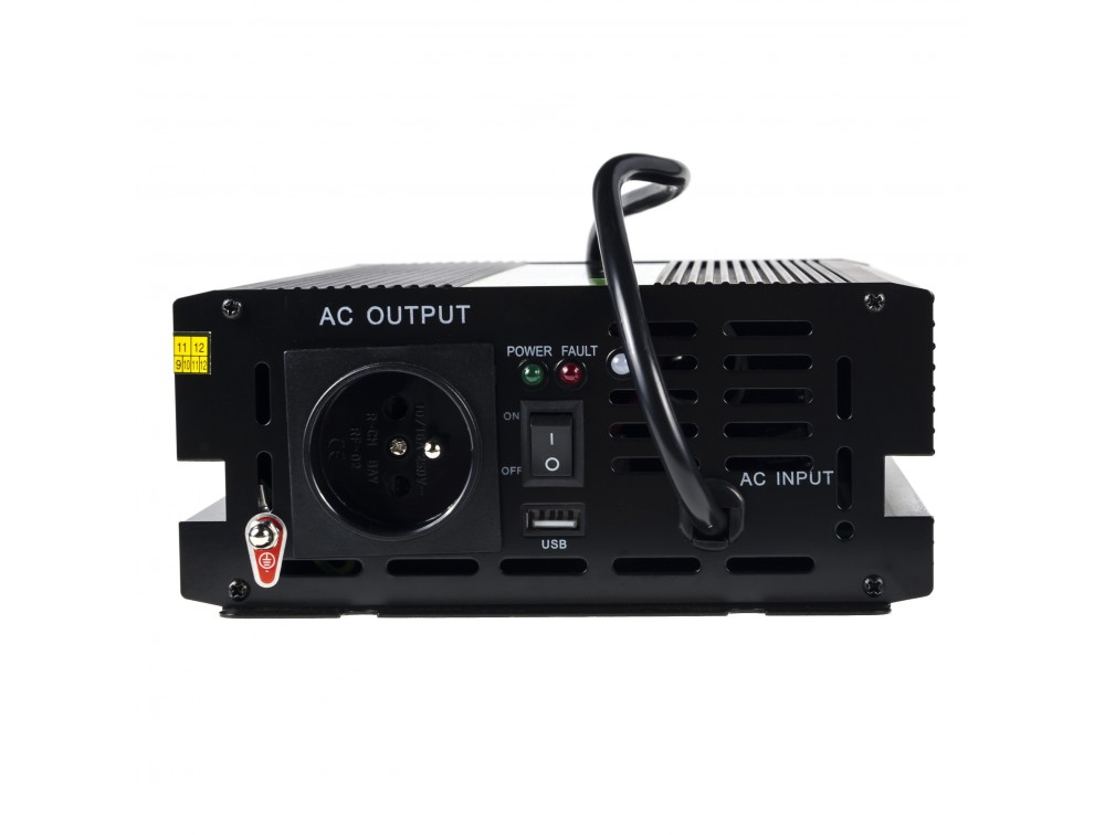 Green Cell INV07 Przetwornica napięcia Inwerter 12V DC do 230V AC 300W ...