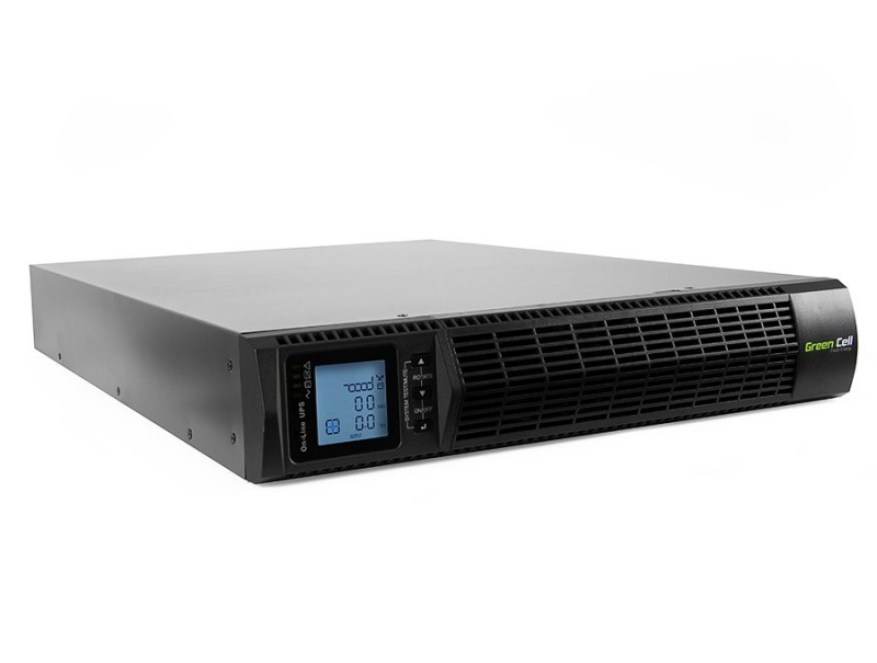 Green Cell UPS15 UPS Online RTII with LCD 3000VA 6x 9 Ah