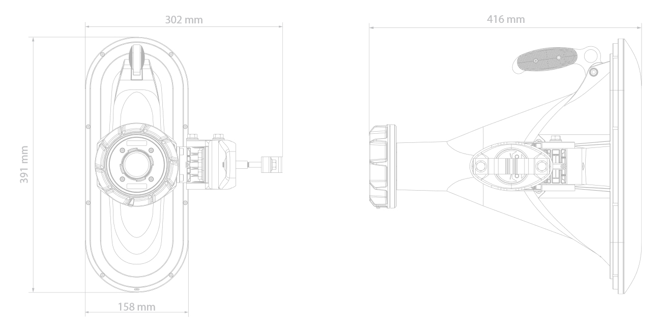 RF Elements HG3-TP-A90 asymetryczna antena horn 5 GHz 90° 16 dBi, TwistPort