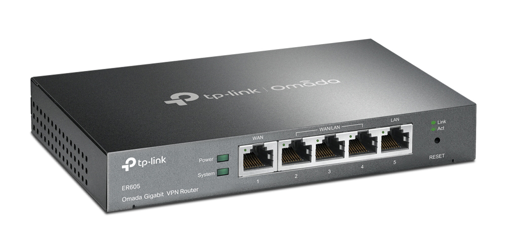 TP-Link ER605 gigabitowy router VPN Omada, 5x GE