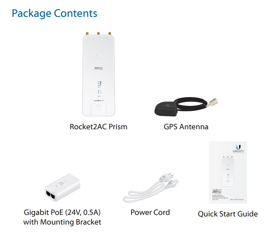 Ubiquiti Rocket 2AC Prism radio 2,4 GHz